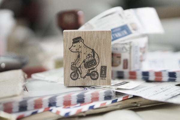 Black Milk Project "Kuma Post" Series Rubber Stamp - Bicycle – Pinky Elephant
