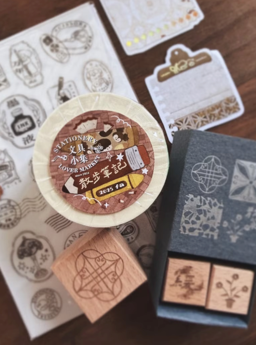 Stationery Lover Market x Fa Fa Handbook Collab, Kiss-cut Washi Tape ...
