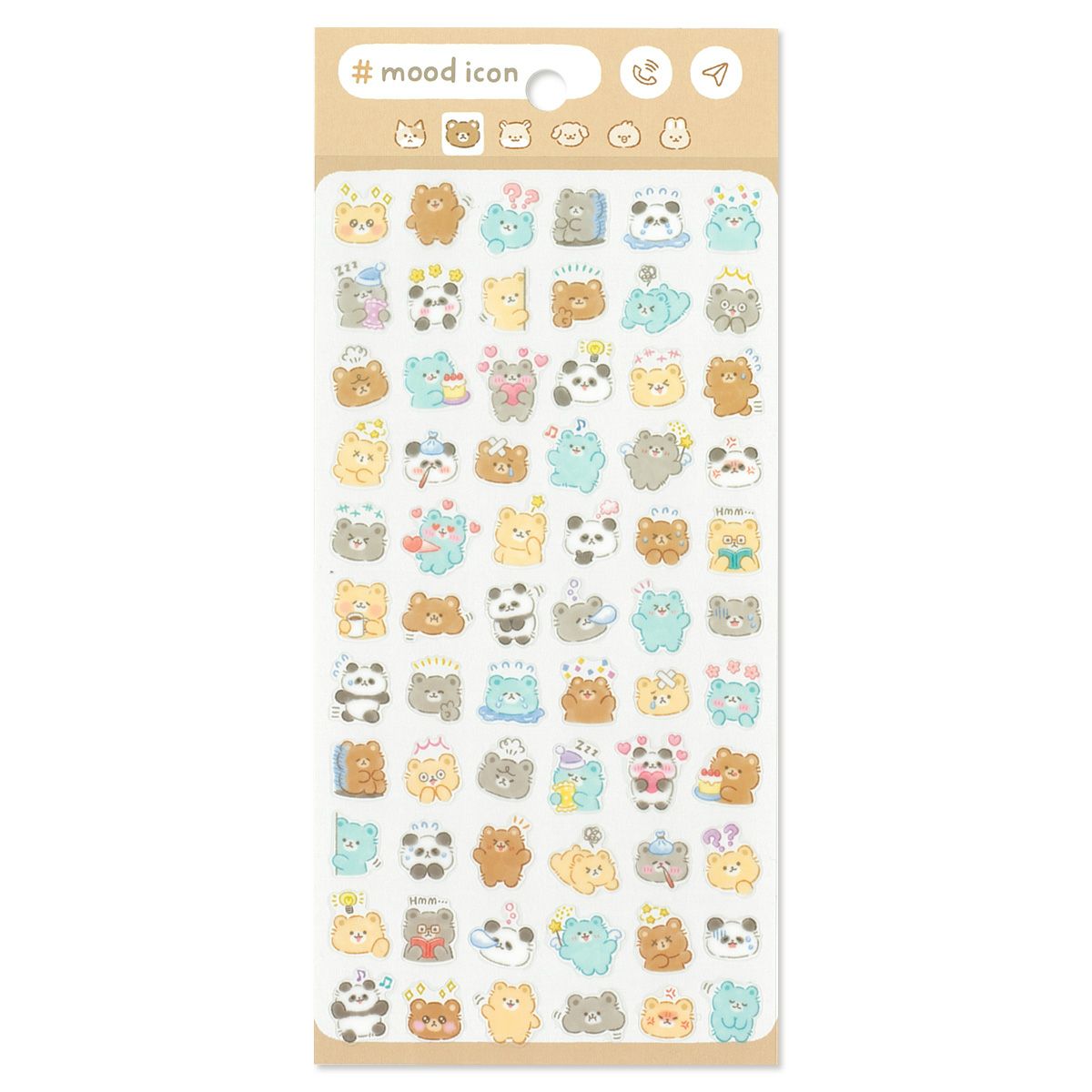 Mind Wave Mood Icon Sticker - Kuma – Pinky Elephant