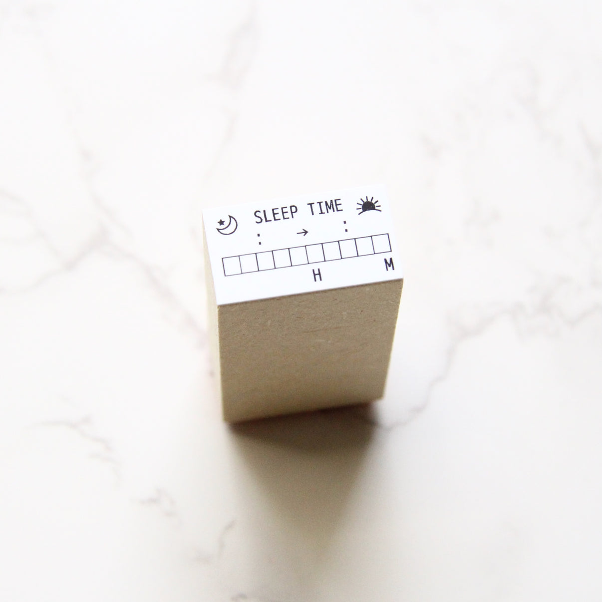 siawasehanko SUNKODO Sleep Time Tracker Rubber Stamp – Pinky Elephant