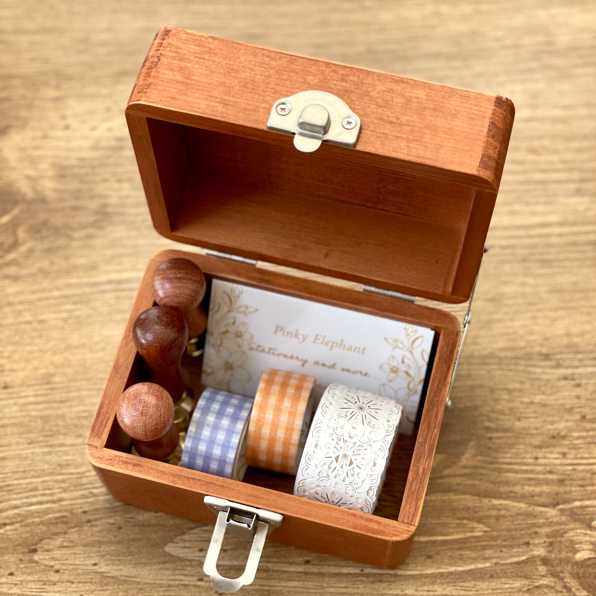 Classiky MINI Toga Wood Desk Tool Box – Pinky Elephant