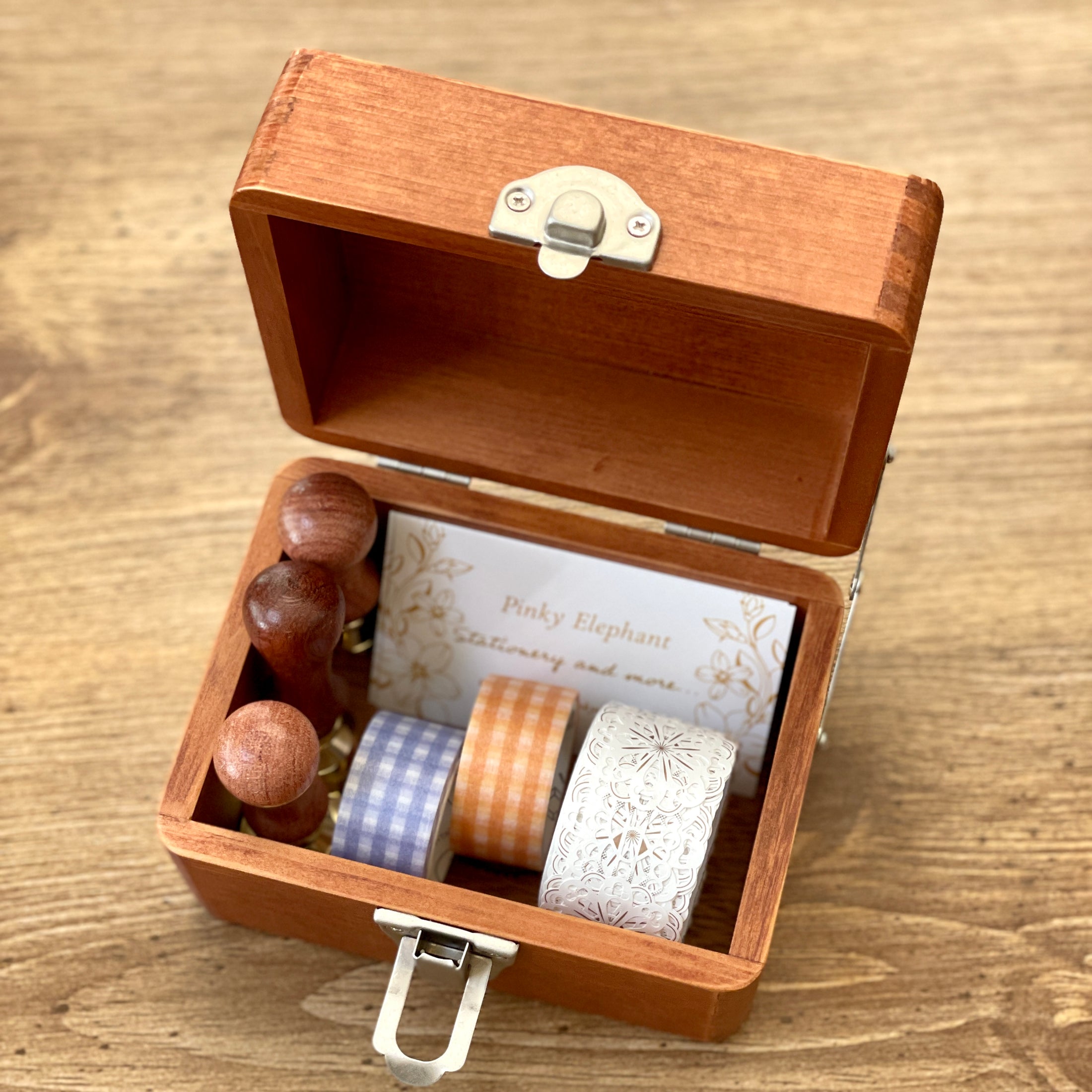 Classiky MINI Toga Wood Desk Tool Box – Pinky Elephant